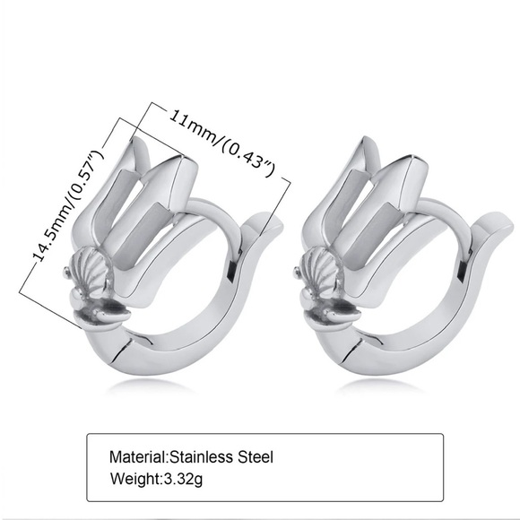 Accessories | Trident Earringsneptune Trident Hoops Mens Ancient Greek ...